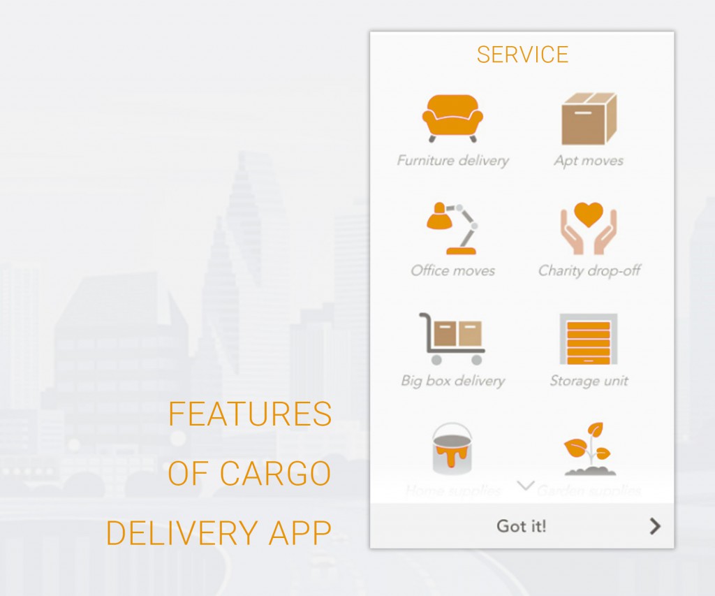 Seven Stages of Design for On-demand Cargo Delivery Apps