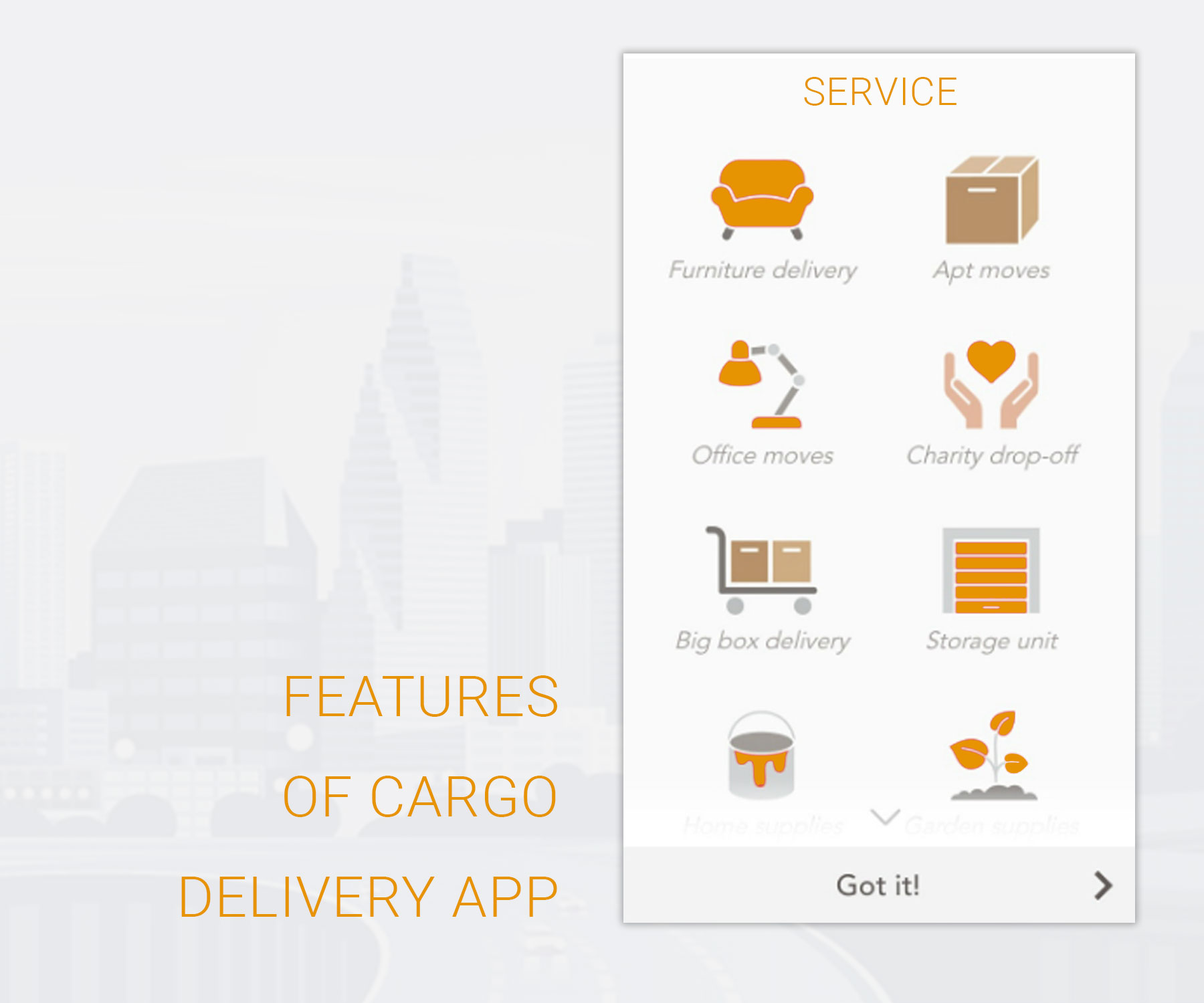 Seven Stages of Design for On-demand Cargo Delivery Apps